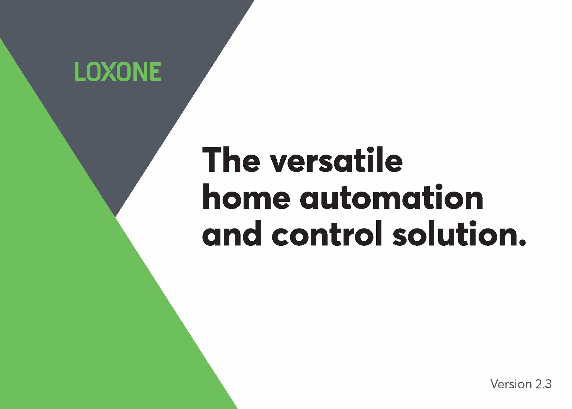 Home Automation by Loxone